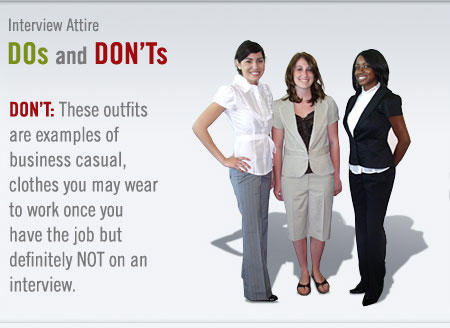 Interview Attire - DOs and DON'Ts #4 | Career Center